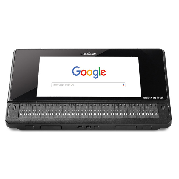 Tablette et bloc-notes braille BrailleNote Touch 32 pour aveugle
