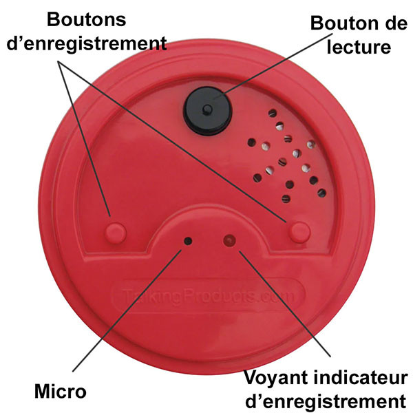 Magnet enregistreur Parlant 40 secondes pour aveugles